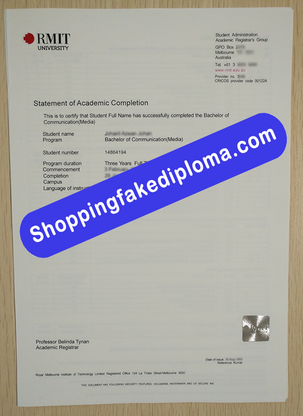 Where Can I Buy Fake RMIT Certificate | Buy fake Diploma|Buy Degree ...