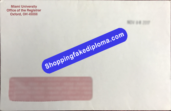 How To Buy Fake Miami University Transcriph Envelope | Buy fake Diploma ...